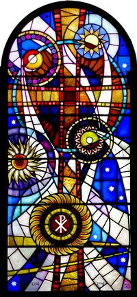 Priory Window (Christchurch Priory, Dorset) Stained Glass Window Cling ...