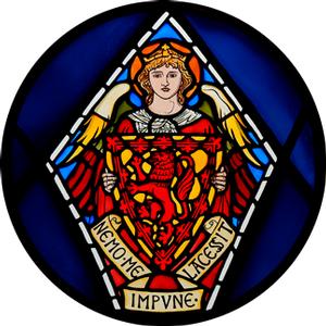 Nemo Me Impune Lacessit (Dunfermline Abbey) Stained Glass Window Cling ...