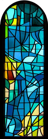 Turquoise Panel (Sagrada Família) Stained Glass Window Cling from ...